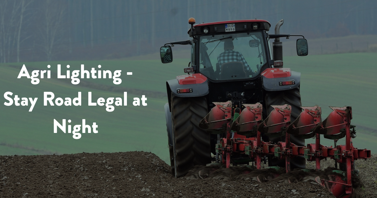 Tractor Number Plate Lights | LED Number Plate Lamps UK - Agri Lighting